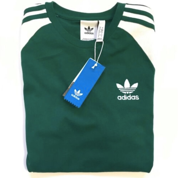 adidas | Shirts | Nwt Adidas Originals Raglan Tee Shirt Three Stripe ...